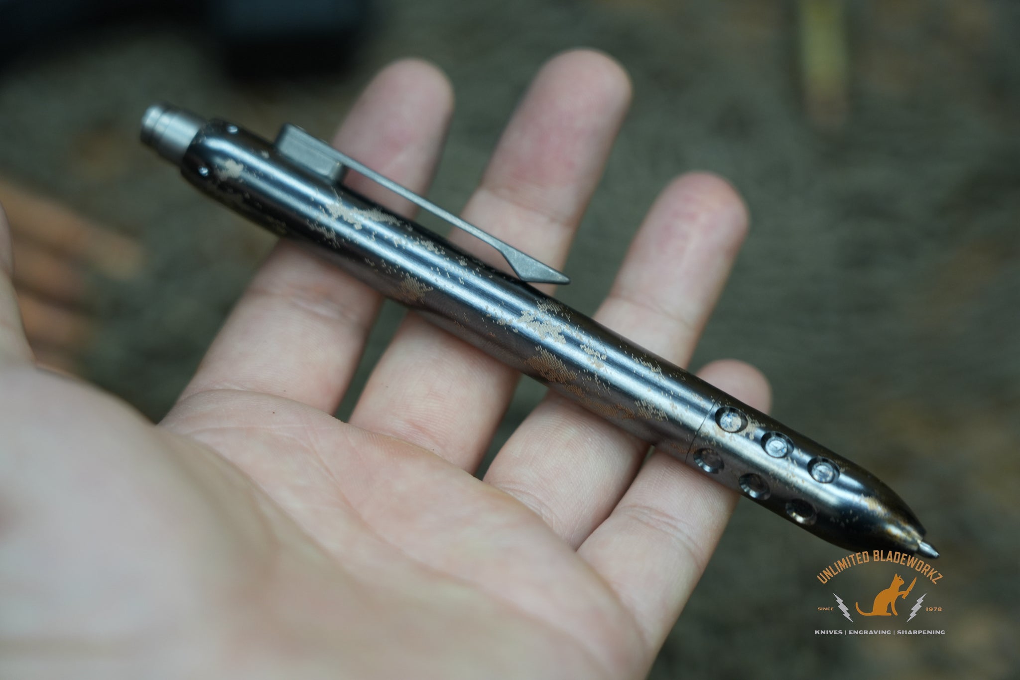 Blackside Customs Titanium Click Pen Strider Digicam Finish ...