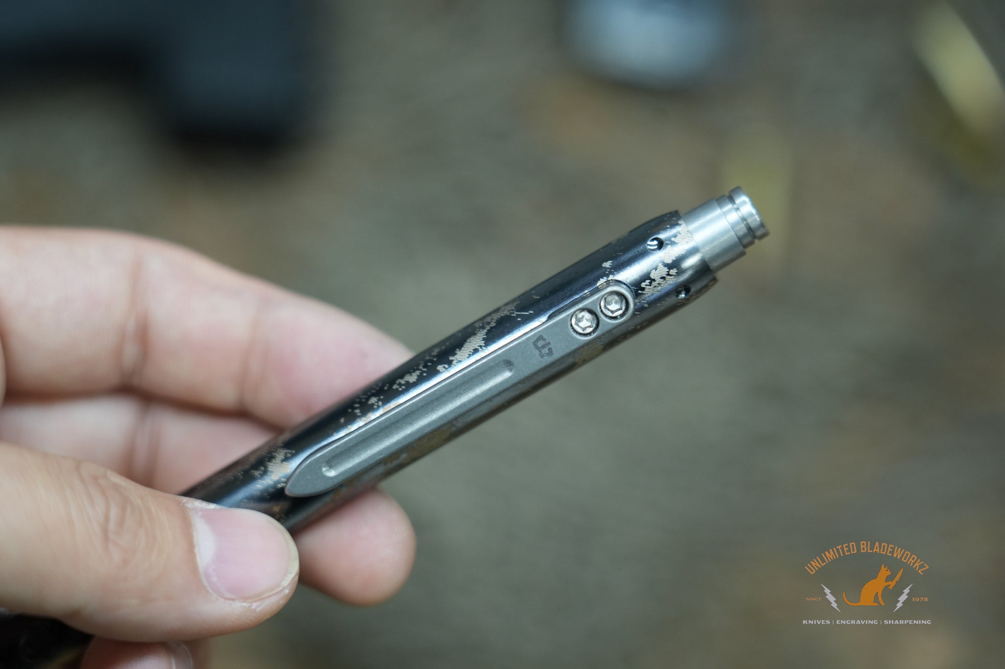 Blackside Customs Titanium Click Pen Strider Digicam Finish ...