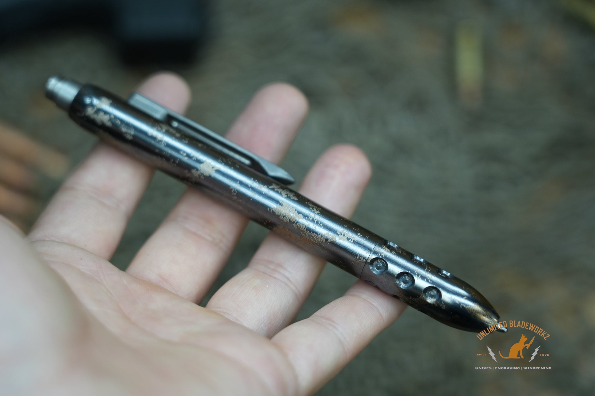 Blackside Customs Titanium Click Pen Strider Digicam Finish ...