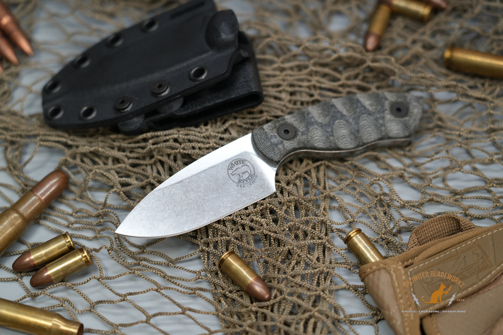 White River Knives Justin Gingrich GTI 3" S35VN Stonewashed Blade, Mic ...